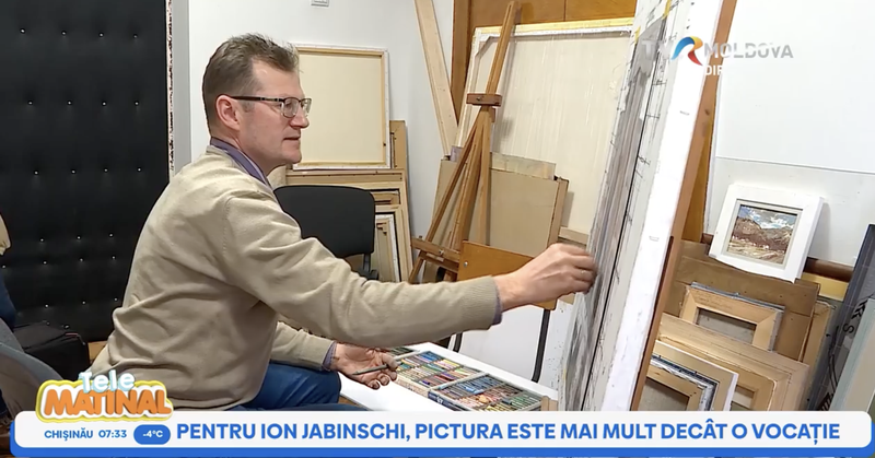 Pictorul Ion Jabinschi, „În armonie cu natura" | TVR MOLDOVA
