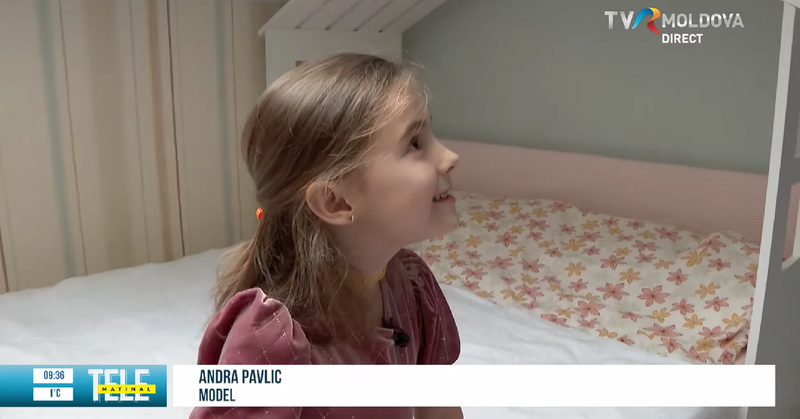 Povestea Andrei Pavlic, un model de succes în devenire | TVR MOLDOVA